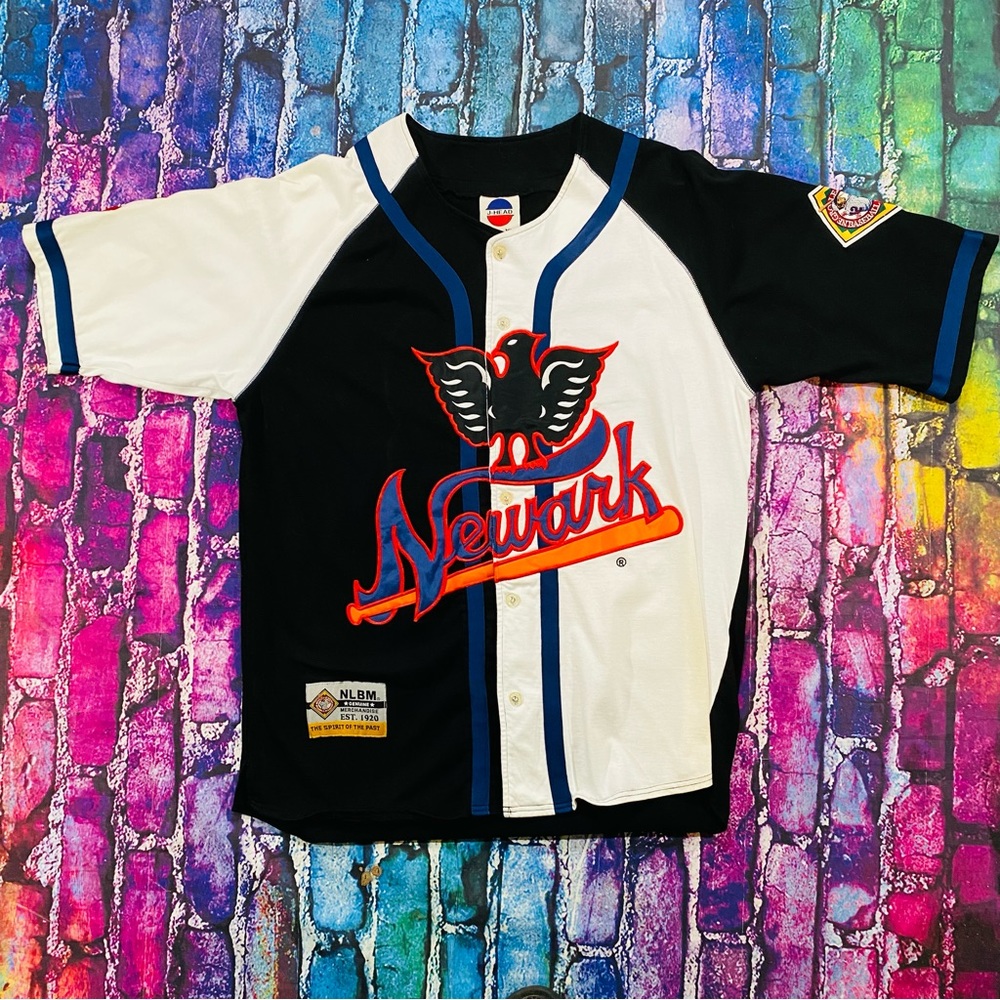 Vintage Newark Eagles Negro League Baseball Jersey Si… - Gem